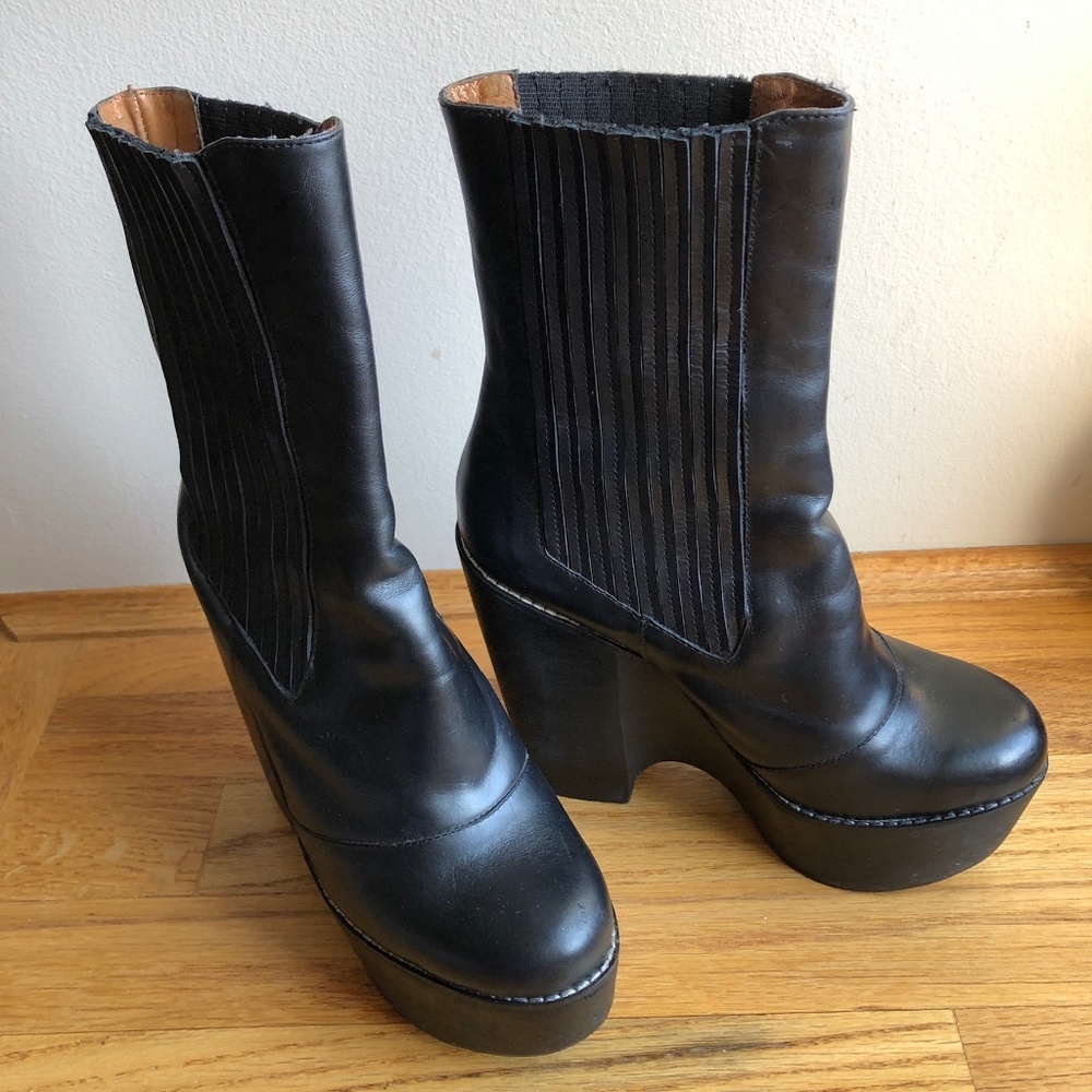 Rare Jeffrey Campbell Havana Last Platform Boots - Gem